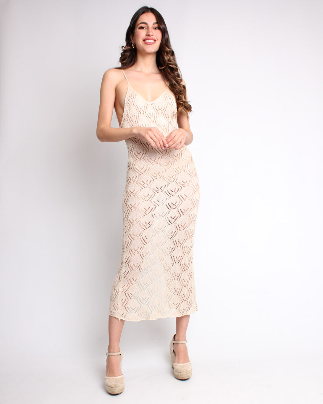 Vestido Ibicenco Calado Crochet Rombos | Kalimba